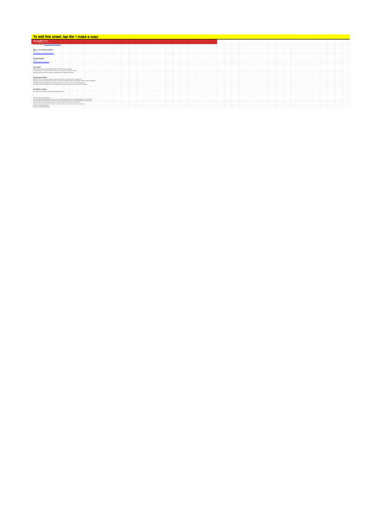 Stronglifts 5x5 Workout Spreadsheet | PDF | Physical Fitness | Physical ...