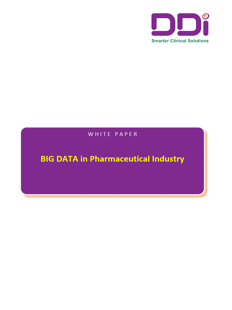 BIGDATA Pharmaceutical Industry | PDF | Big Data | Data