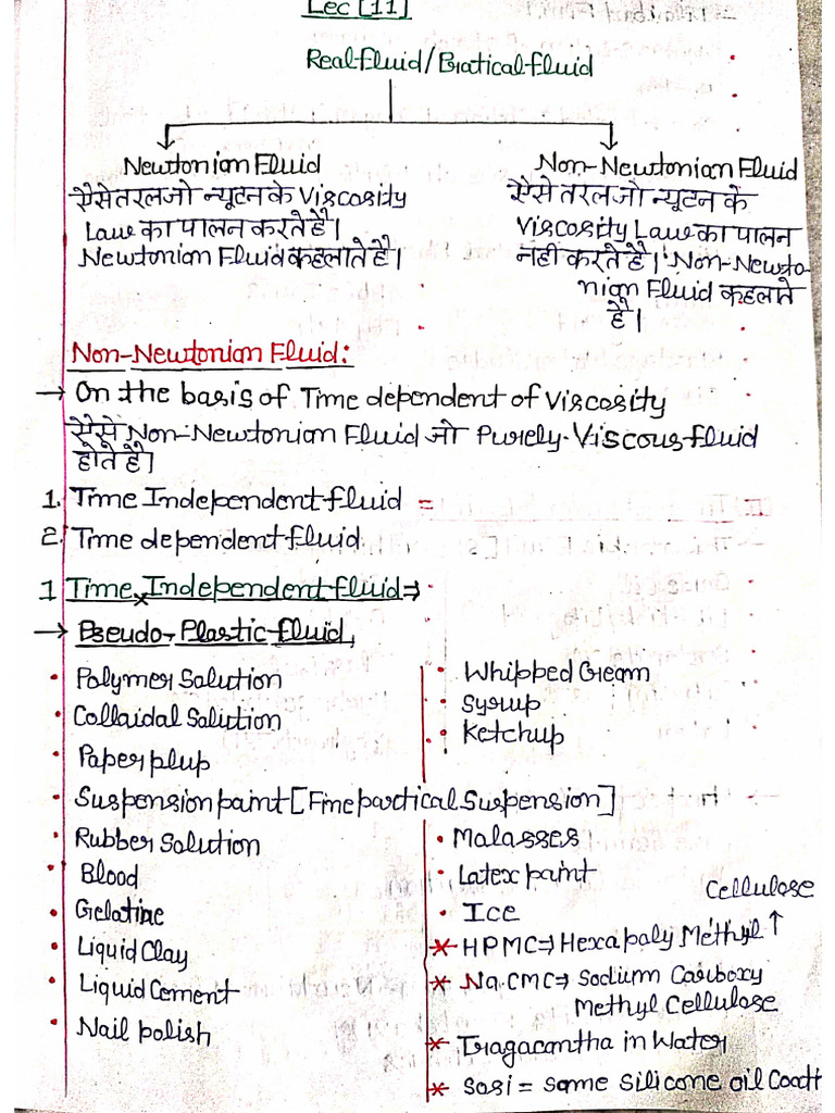Fluid Material Hand Written | PDF