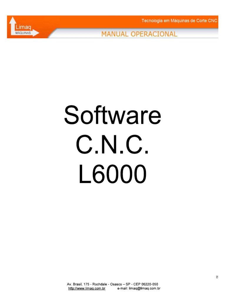 Manual Operacional CNControl L6000 | PDF