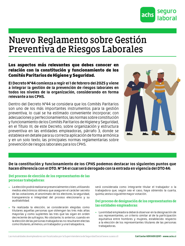 Ficha Tecnica CPHS basado en DTO 44 | PDF | Gobierno