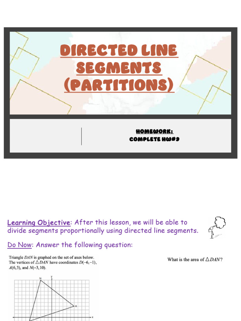 1.9 - Directed Line Segments (Partitions) | PDF