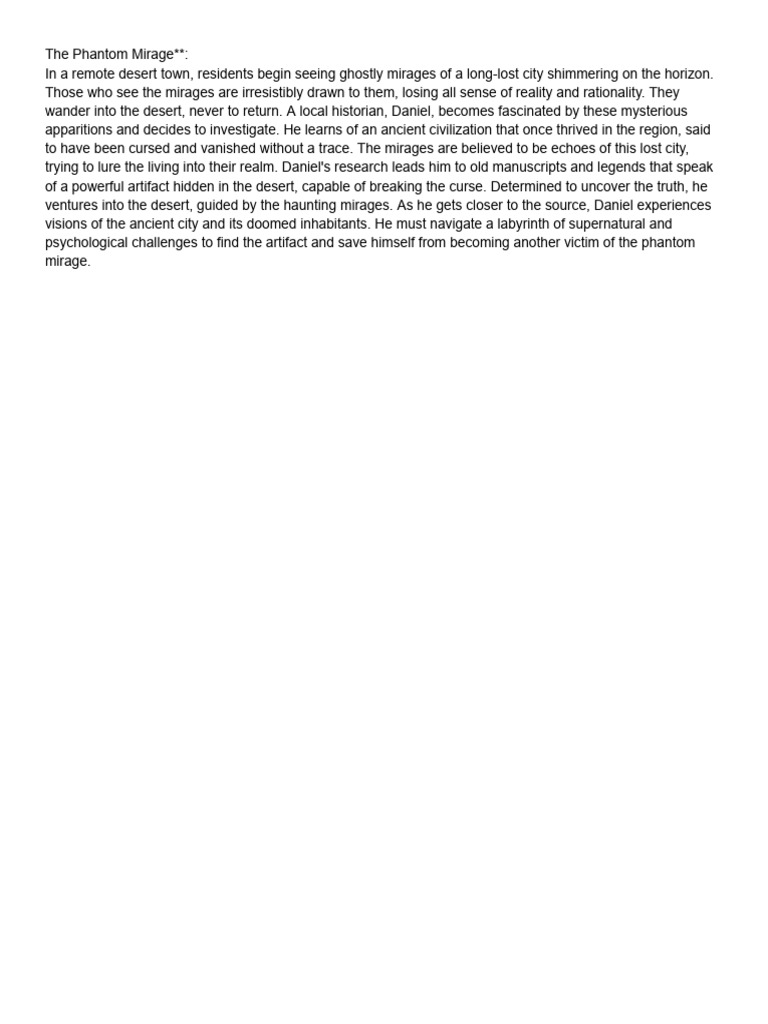 The Phantom Mirage--- | PDF