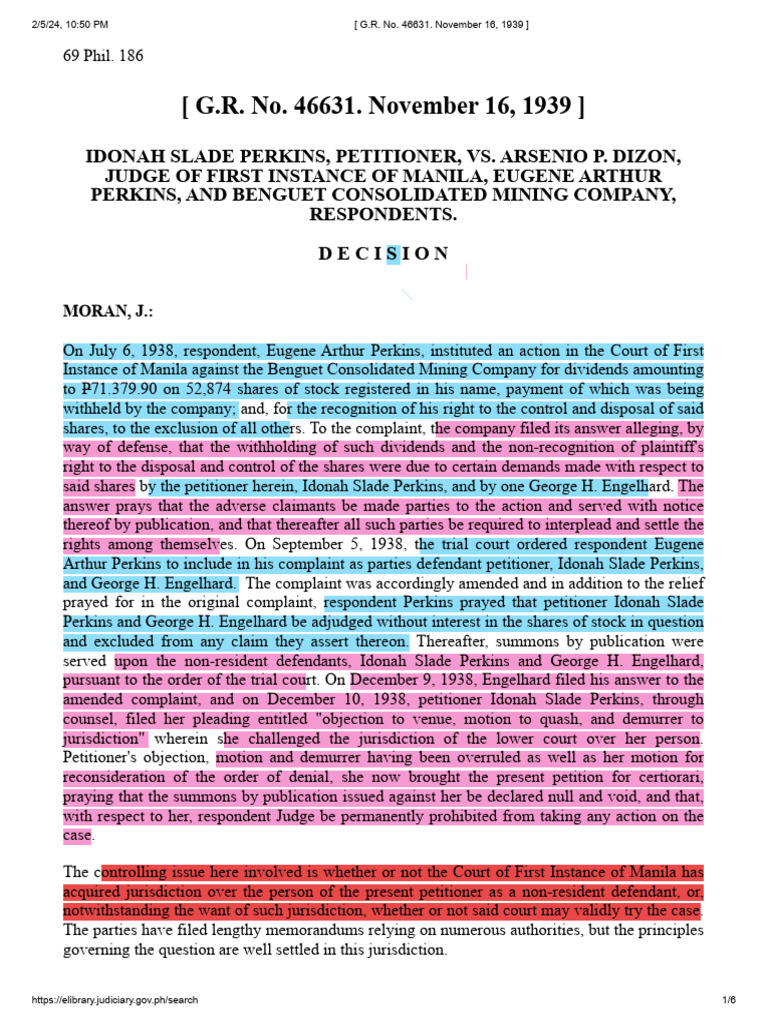 2-Perkins v. Dizon | PDF | Complaint | Lawsuit