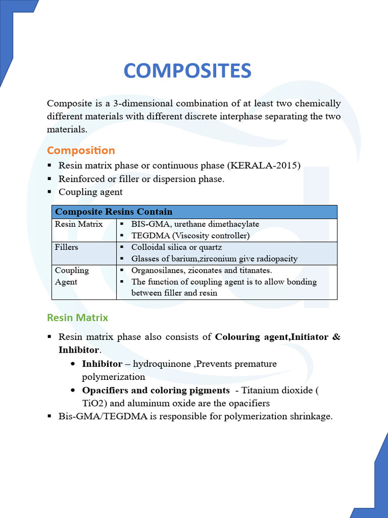 Assets Img Notes Per 2 Pdf Tooth Enamel Dental Composite
