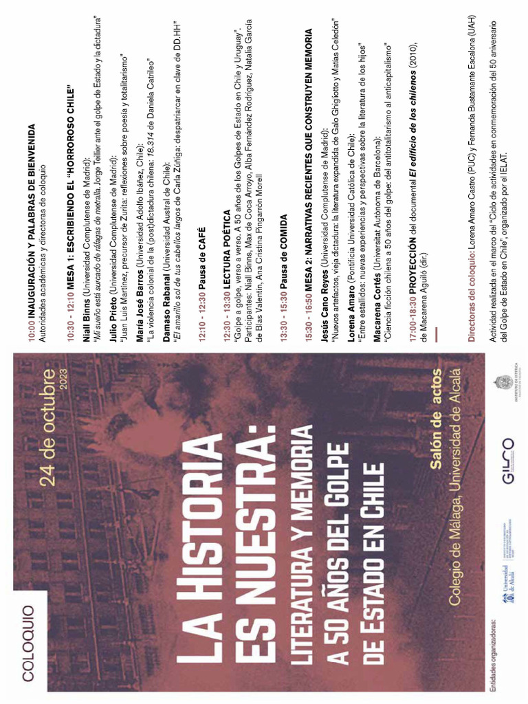 Programa Coloquio LaHistoriaesNuestra | PDF