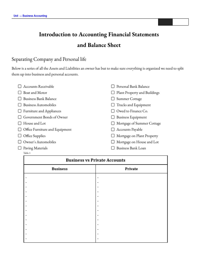 Business Accounting Essentials | PDF | Debits And Credits | Balance Sheet
