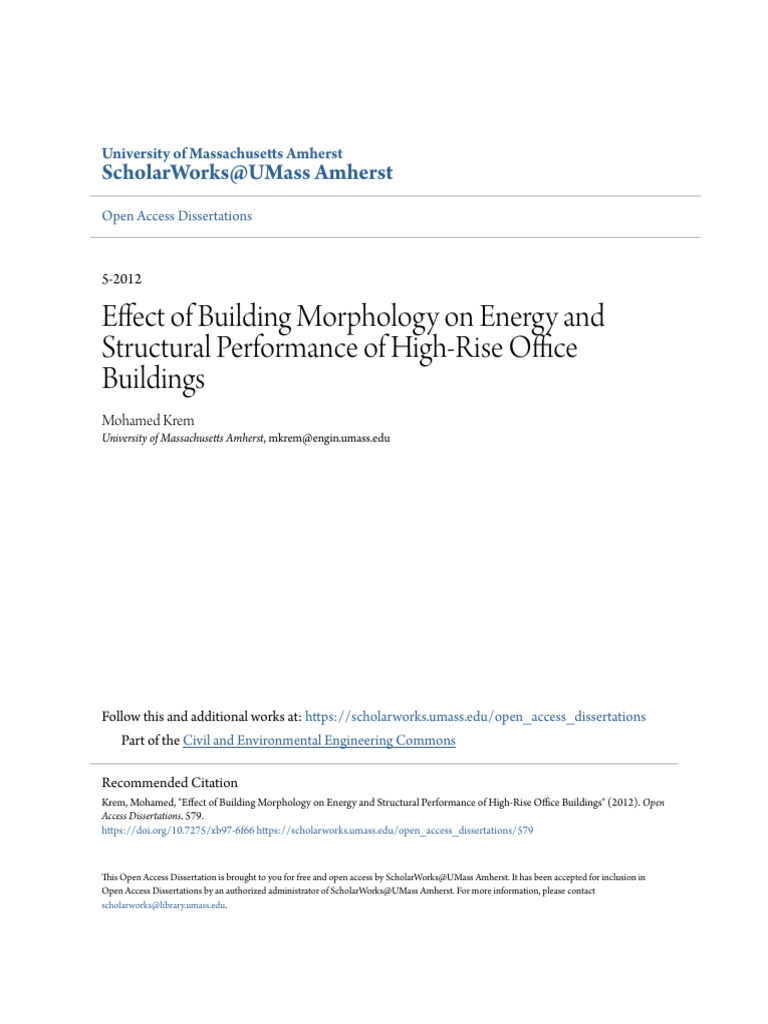 Effect of Building Morphology On Energy and Structural Performanc | PDF ...