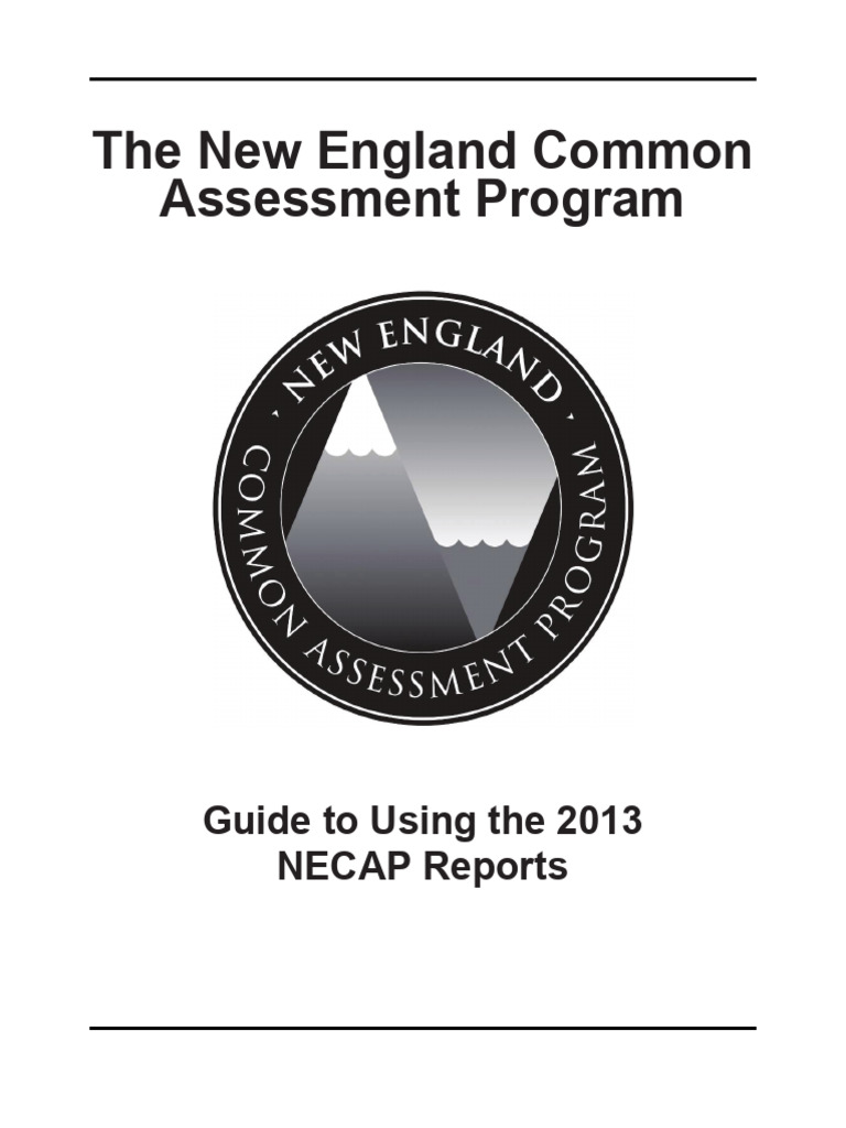 Guide To Using The 2013 NECAP Reports | PDF | Reading Comprehension ...