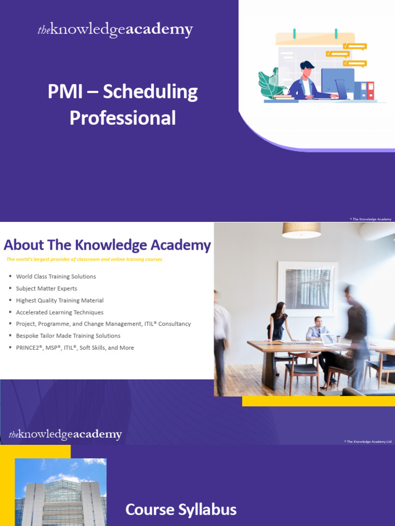 PMI-Scheduling Professional - Delegate Pack | PDF | Project Management