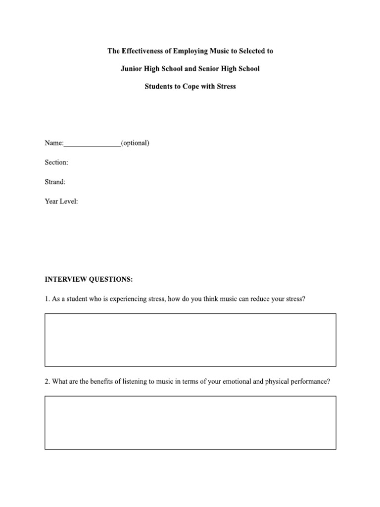 Pr 1 Questionnaire | PDF