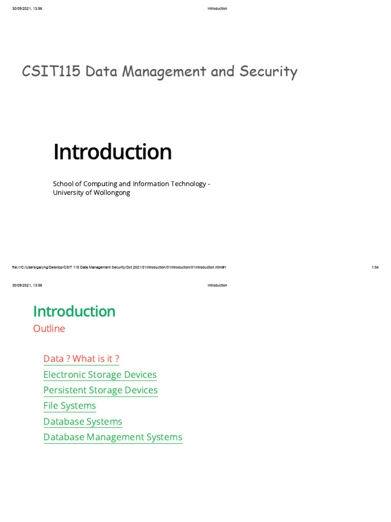 1_Introduction | PDF | Computer Data Storage | Solid State Drive