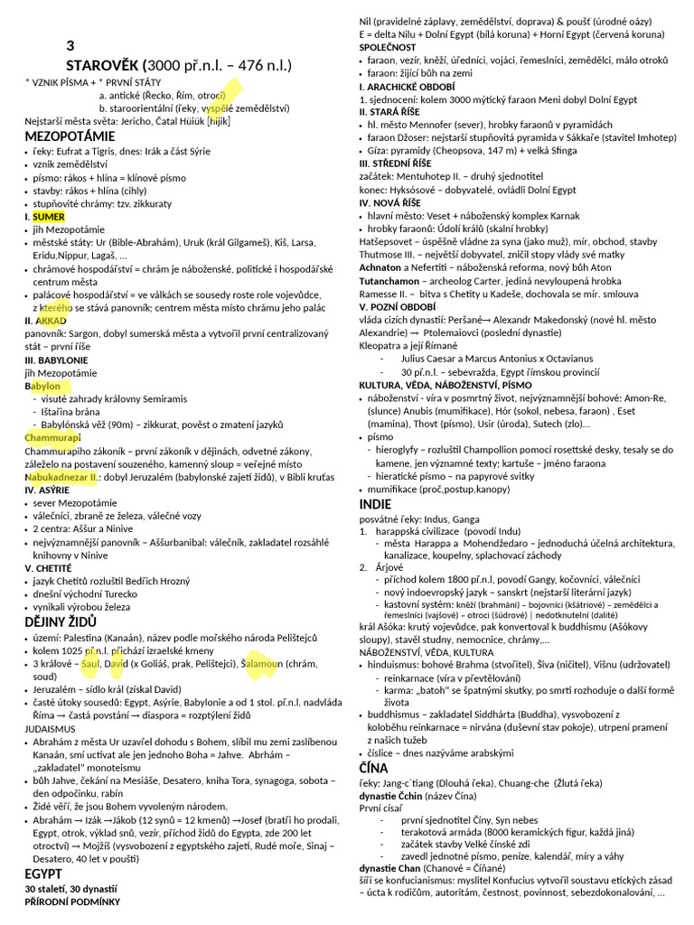 Starověk P - Kopie | PDF