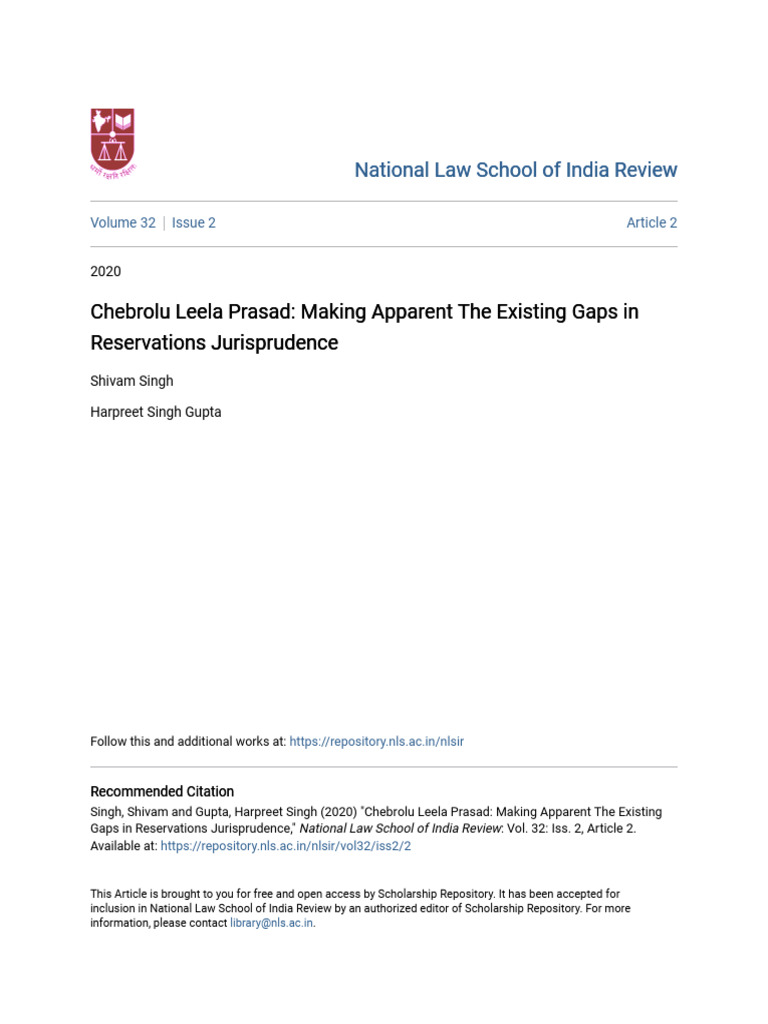 Chebrolu Leela Prasad - Making Apparent The Existing Gaps in Reser ...