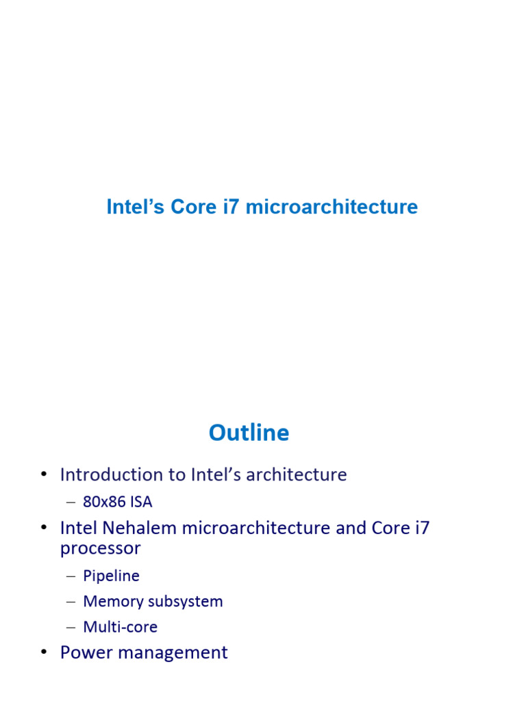 Arquitetura do I7 | PDF | Cpu Cache | Computer Architecture