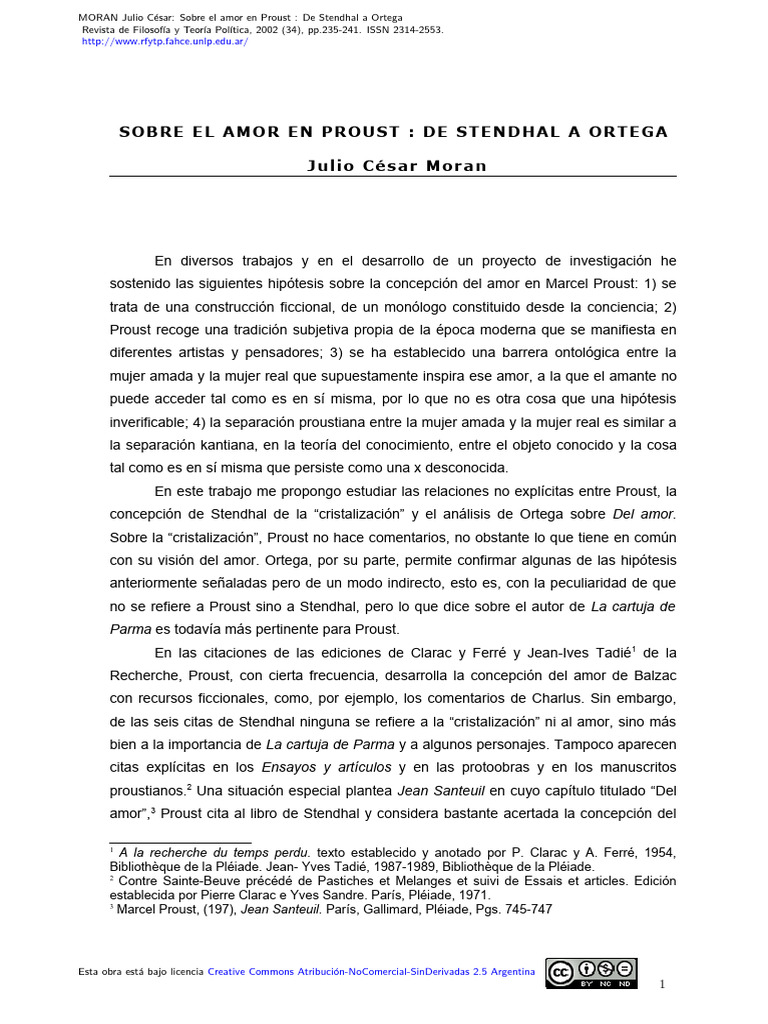 Amor y Proust | PDF | Amor | Marcel Proust