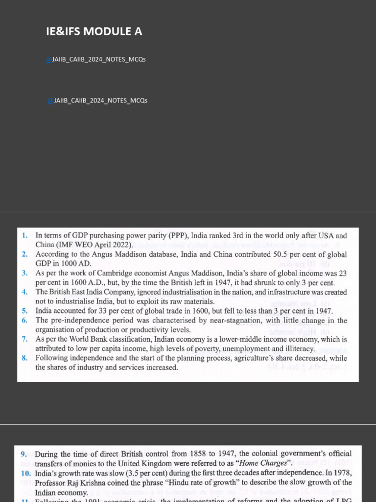 IE&IFS MODULE A | PDF | Protectionism | Balance Of Payments