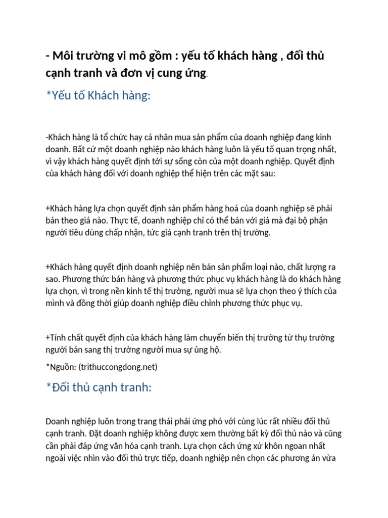 Môi Trư NG VI Mô G M | PDF