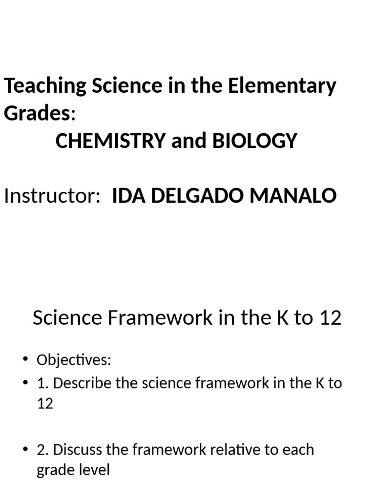 K-12 Science Teaching Framework Guide | PDF | Science | Learning