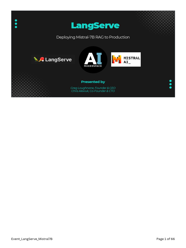 Event LangServe Mistral7B | PDF | Information Retrieval | Databases