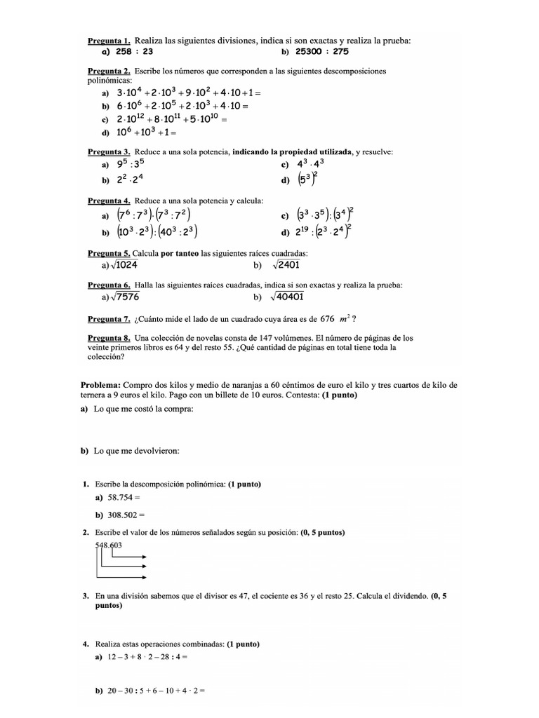 Mate 1º | PDF