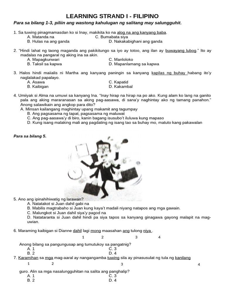 Learning Strand I 1 | PDF