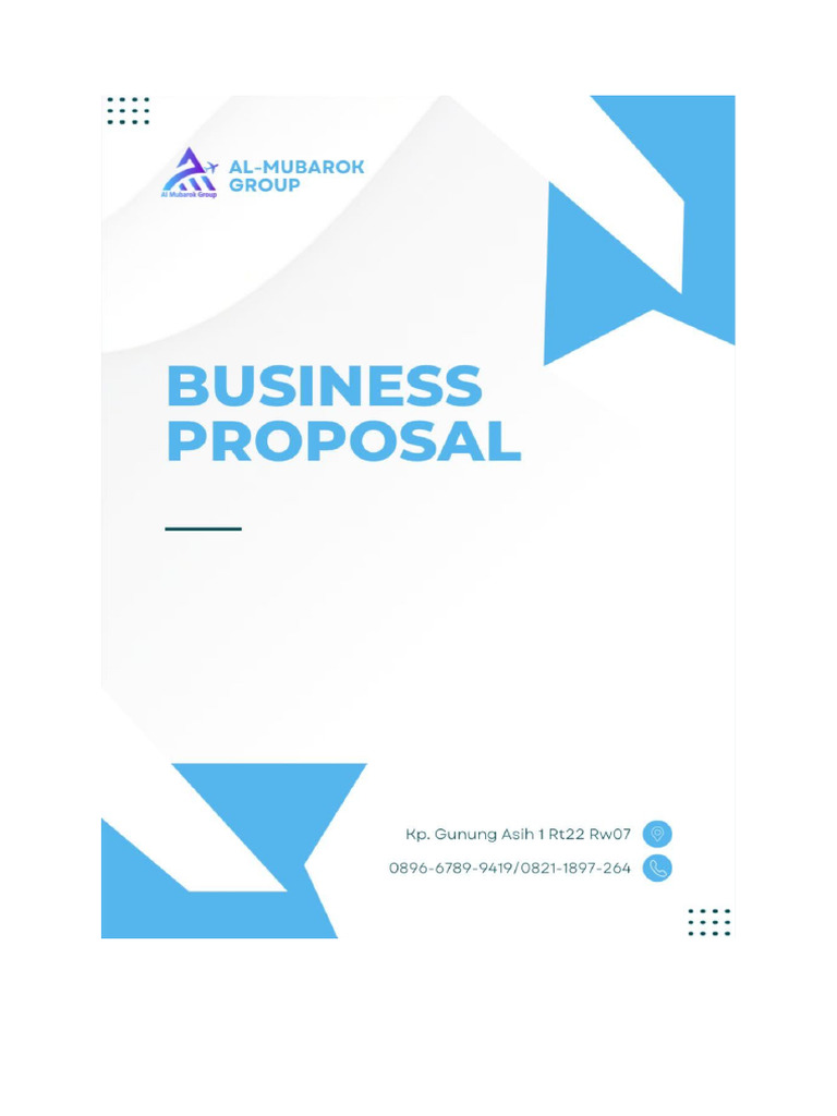 Cover Proposal Bisnis | PDF