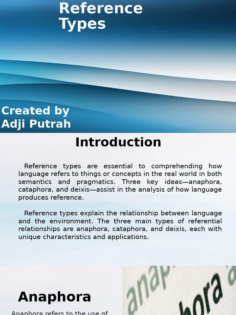 Anaphora and Cataphora Explained | PDF | Cognitive Science ...