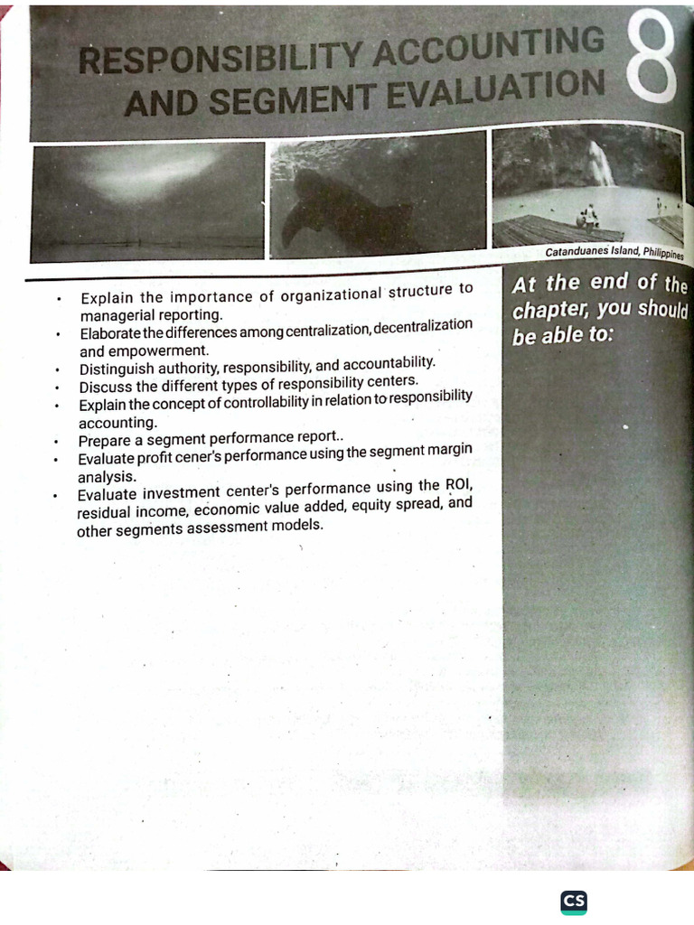 C8 Responsibility Acctg Segment Evaluation | PDF