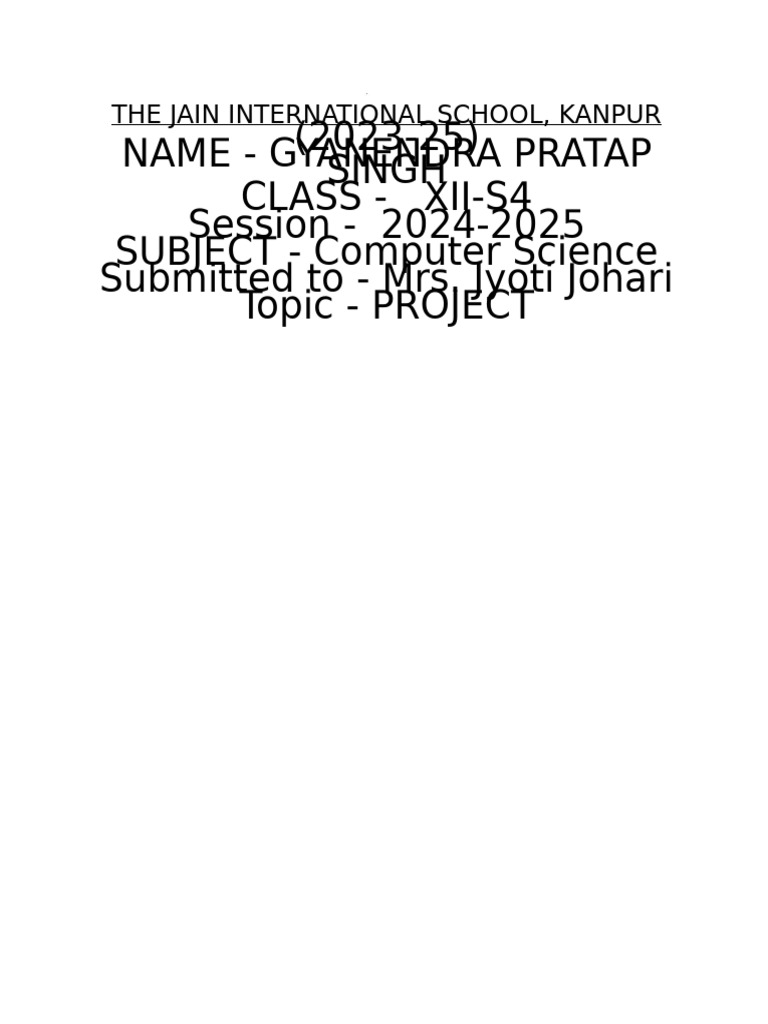 Computer First Page OF REPORT FILE | PDF | Technology & Engineering