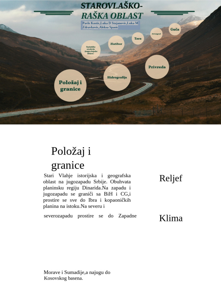 Prezenatcija Stari Vlah I Raska. | PDF