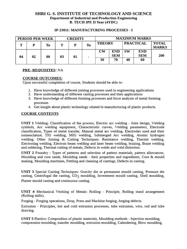 IPE II Year Syllabus 2020-21 | PDF | Bending | Fluid Dynamics