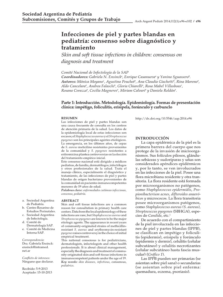 SAP - Piodermitis | PDF | Medicina CLINICA | Epidemiología