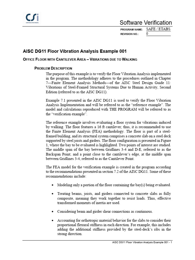 AISC-DG11 2ED Ex001 | PDF | Damping | Beam (Structure)