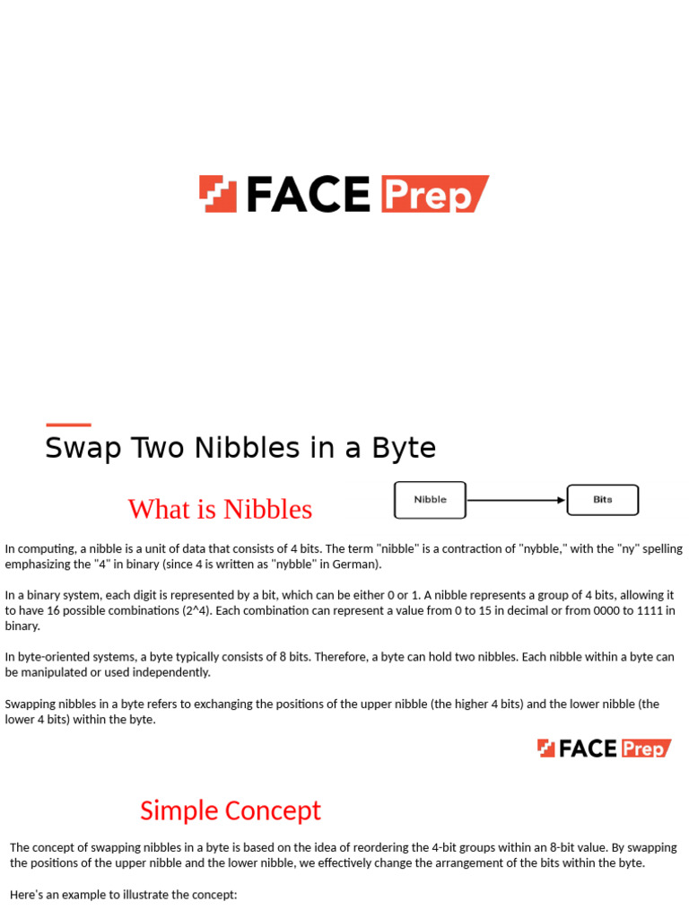 3) Swap Two Nibbles in A Byte | PDF | Bit | Computer Data
