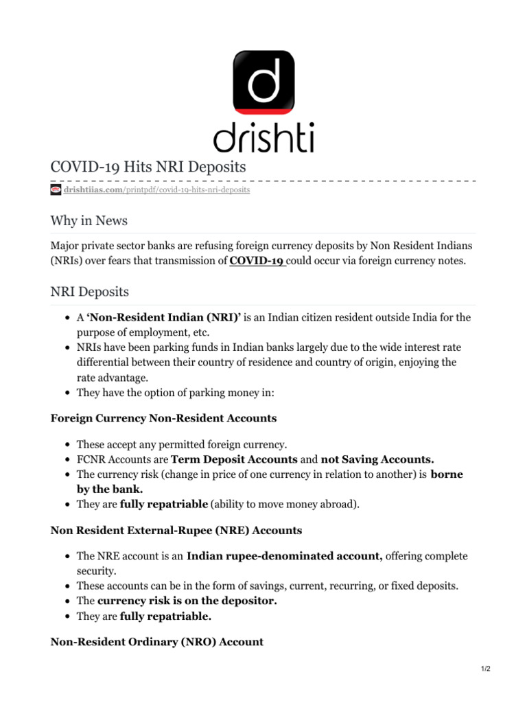 NRO Accounts | PDF | Finance & Money Management | Business