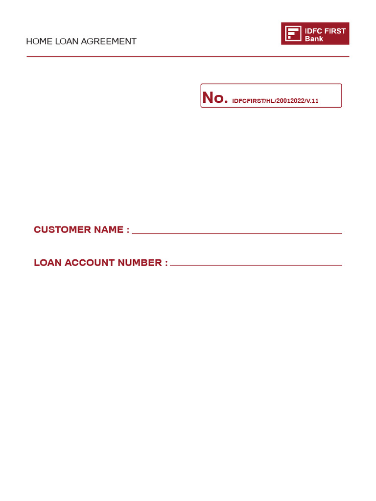 Home Loan Agreement Document Guide | PDF | Interest | Loans