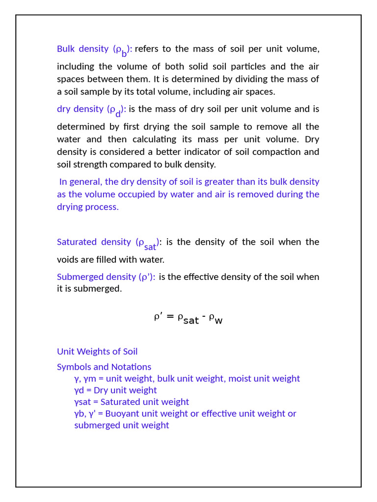 Types of Soil Density | PDF