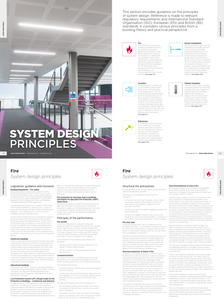 British Gypsum WB System Design Principles | PDF | Fires | Building ...