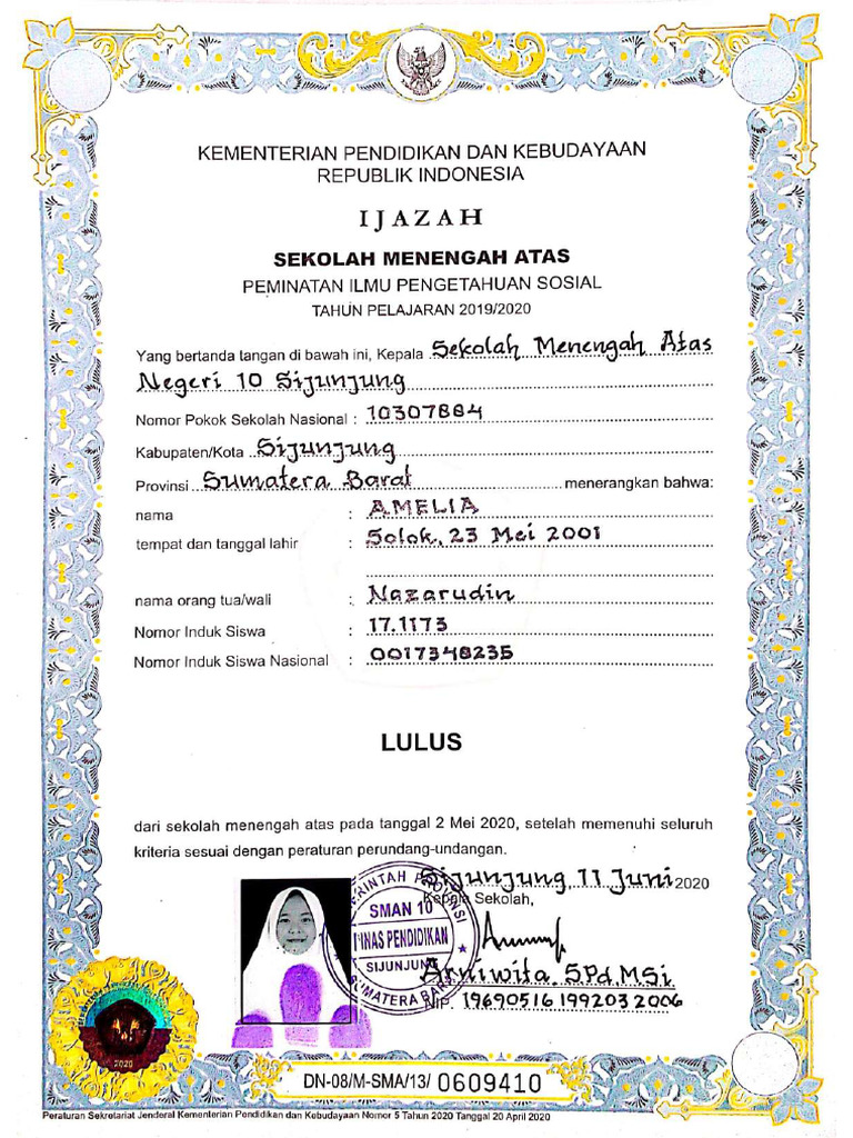 IJAZAH LIA | PDF