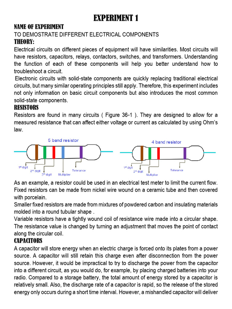 Fes Lab Manual | PDF | Series And Parallel Circuits | Resistor