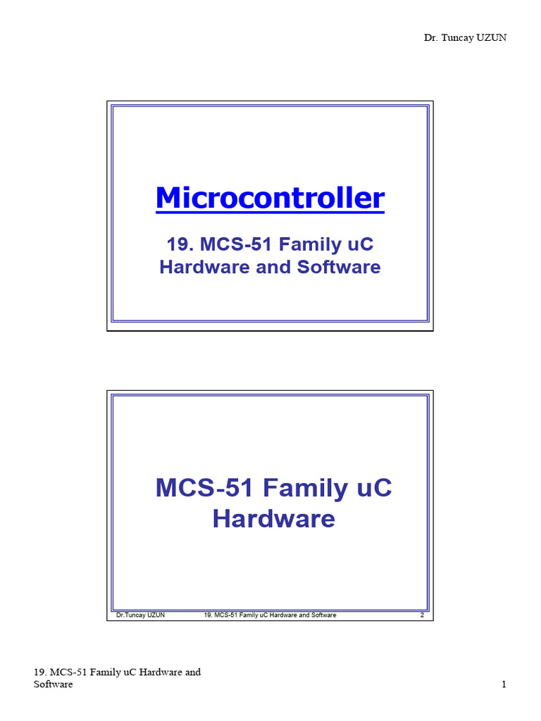 PMS 19 MCS51 | PDF | Microcontroller | Read Only Memory