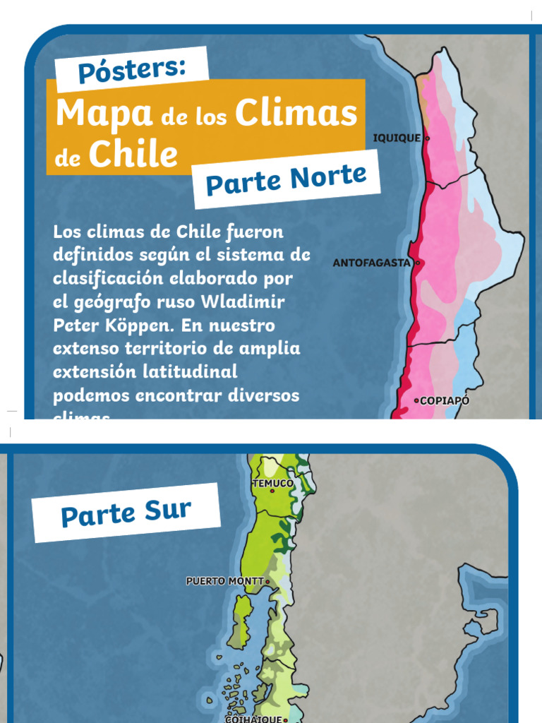 Cartel Mapa de Los Climas de Chile - Ver - 2 | PDF
