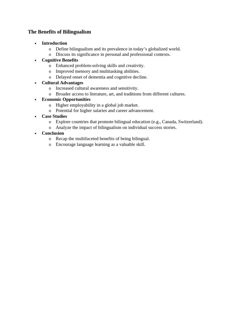 The Benefits of Bilingualism | PDF