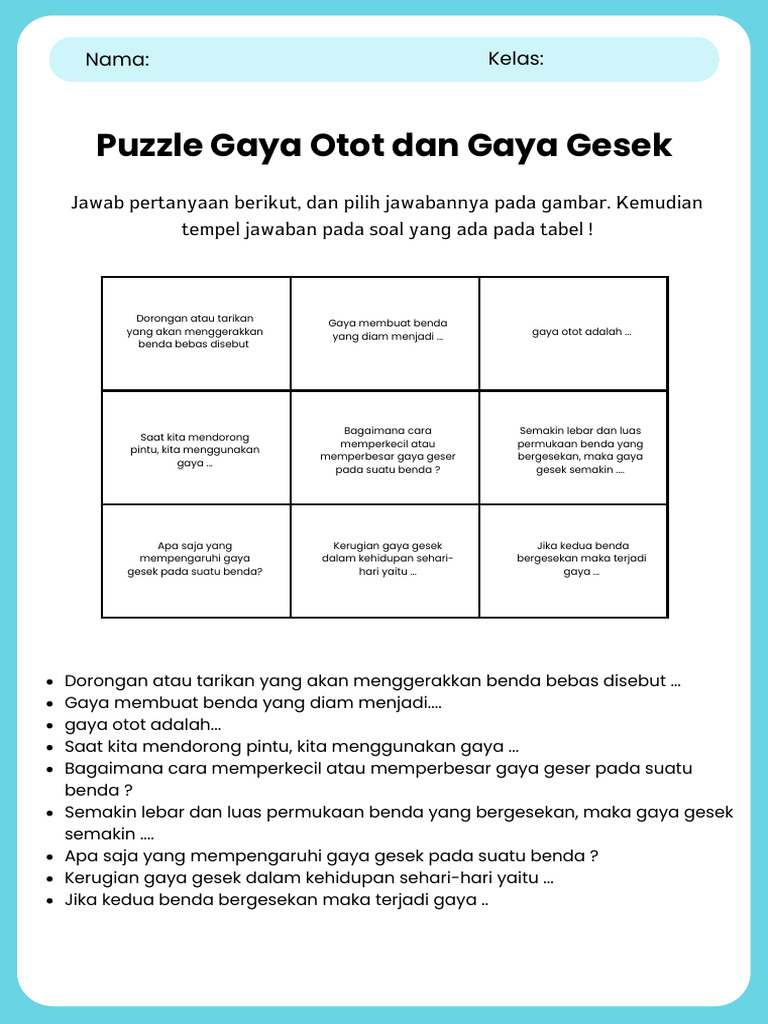 Puzzle Hewan Laut Penjumlahan Dibawah 20 Worksheet Biru Dan Putih Gaya Ilu - 20241001 - 095950 ...