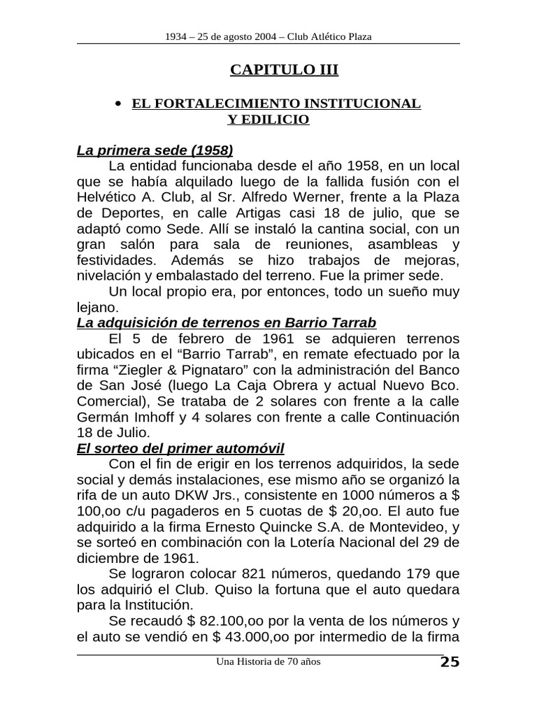 Capítulo III - El Desarrollo Edilicio e Institucional | PDF