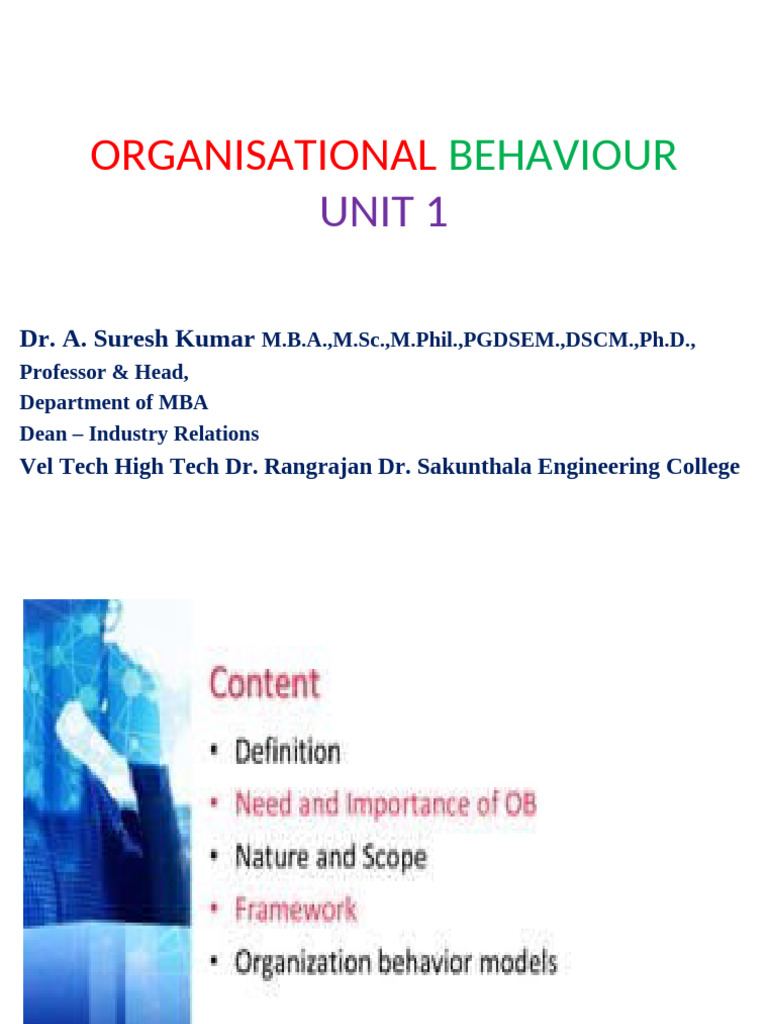 Ob Unit 1 PPT - 16.09.2024 | PDF | Technology & Engineering