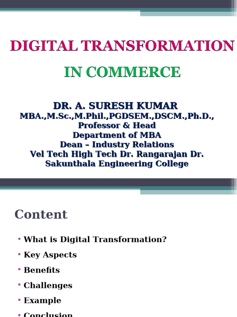 Digital-Transformation in Commerce | PDF | Integrated Circuit | Computer Engineering