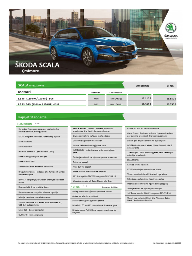 Cmimore Skoda Scala | PDF