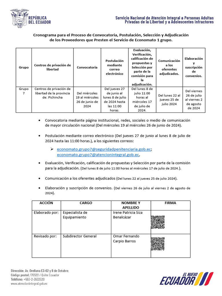 CRONOGRAMA Signed Signed | PDF